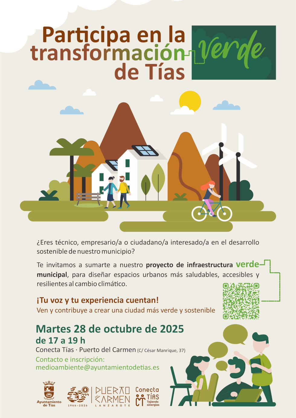 La transformación verde de Tías invita a la ciudadanía a participar en ...